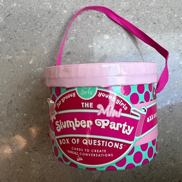 Other | Nwt Slumber Party Box Of Questions Hours Of Fun Cute Pink Box W ...